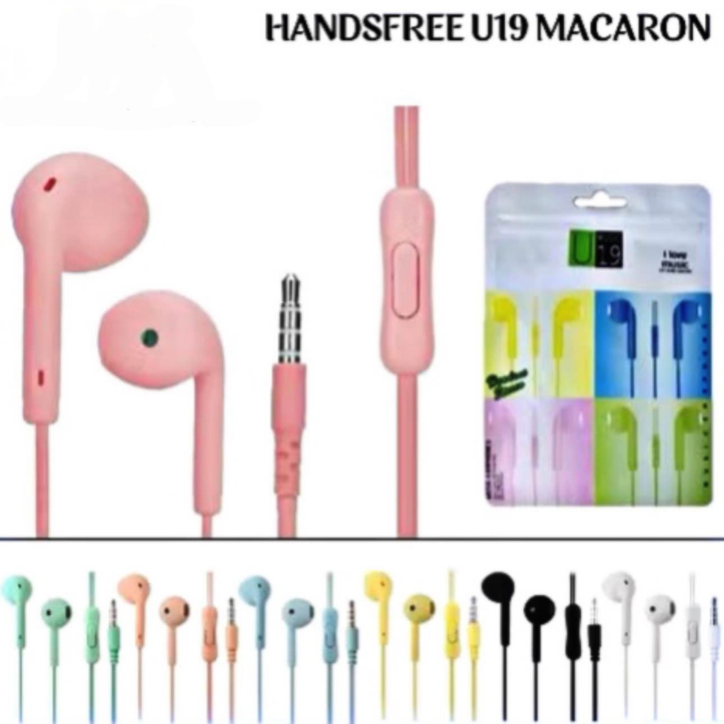 Jual Headset U19 Macaron Matte Colorfull Hifi Stereo Extra Bass ...