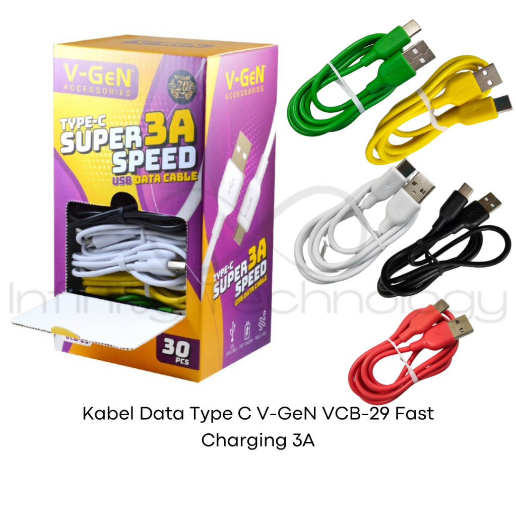 Jual V-Gen Type-C Micro Super Speed Charging Cable VCB-29 Fast | Shopee ...