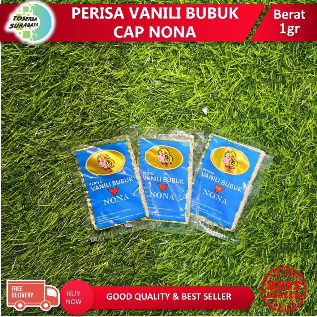 Jual Perisa Vanili Bubuk CAP NONA Kemasan Sachet 1gr | Shopee Indonesia