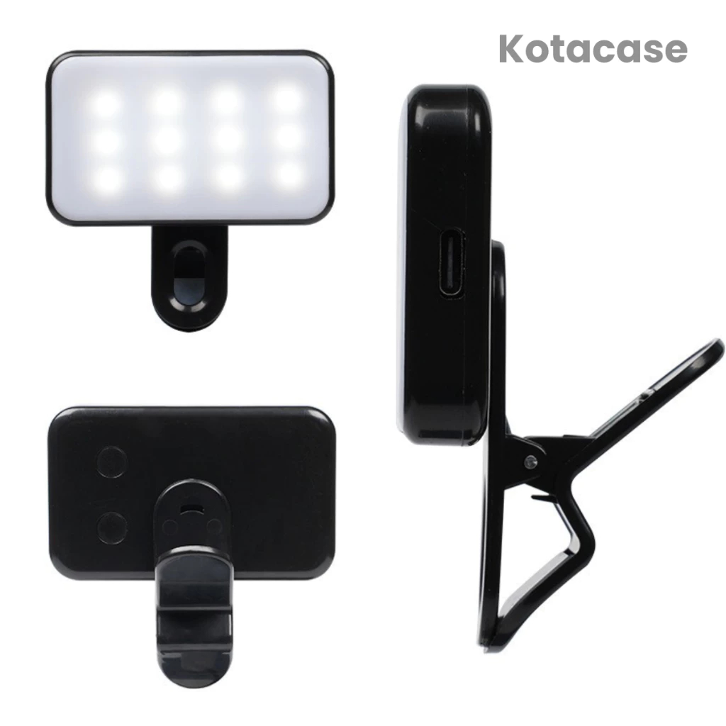 Jual LED Cube Light Mobile Phone Portable Lamp Clip Selfie Light ...