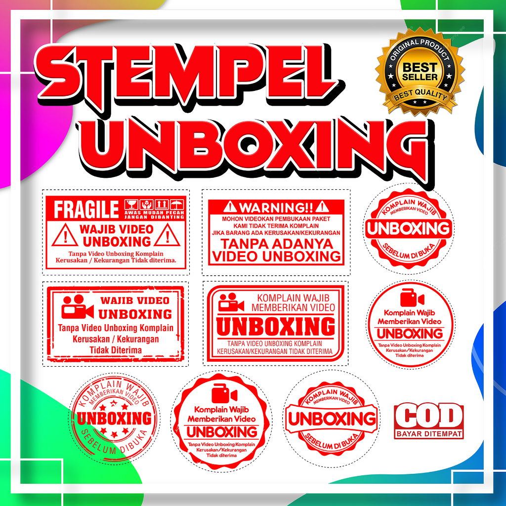 Jual Stempel Flash Video Unboxing Olshop Tinta Terbaik | Shopee Indonesia
