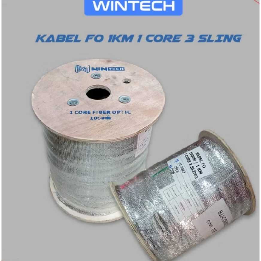Jual Kabel FO / Dropcore 1 Core 3 Seling Fiber Kabel Optic 1km wintech ...