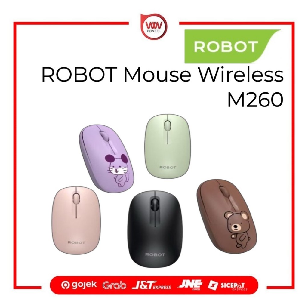 Jual ROBOT Mouse M260 2.4G Wireless Optical USB Mouse | Shopee Indonesia