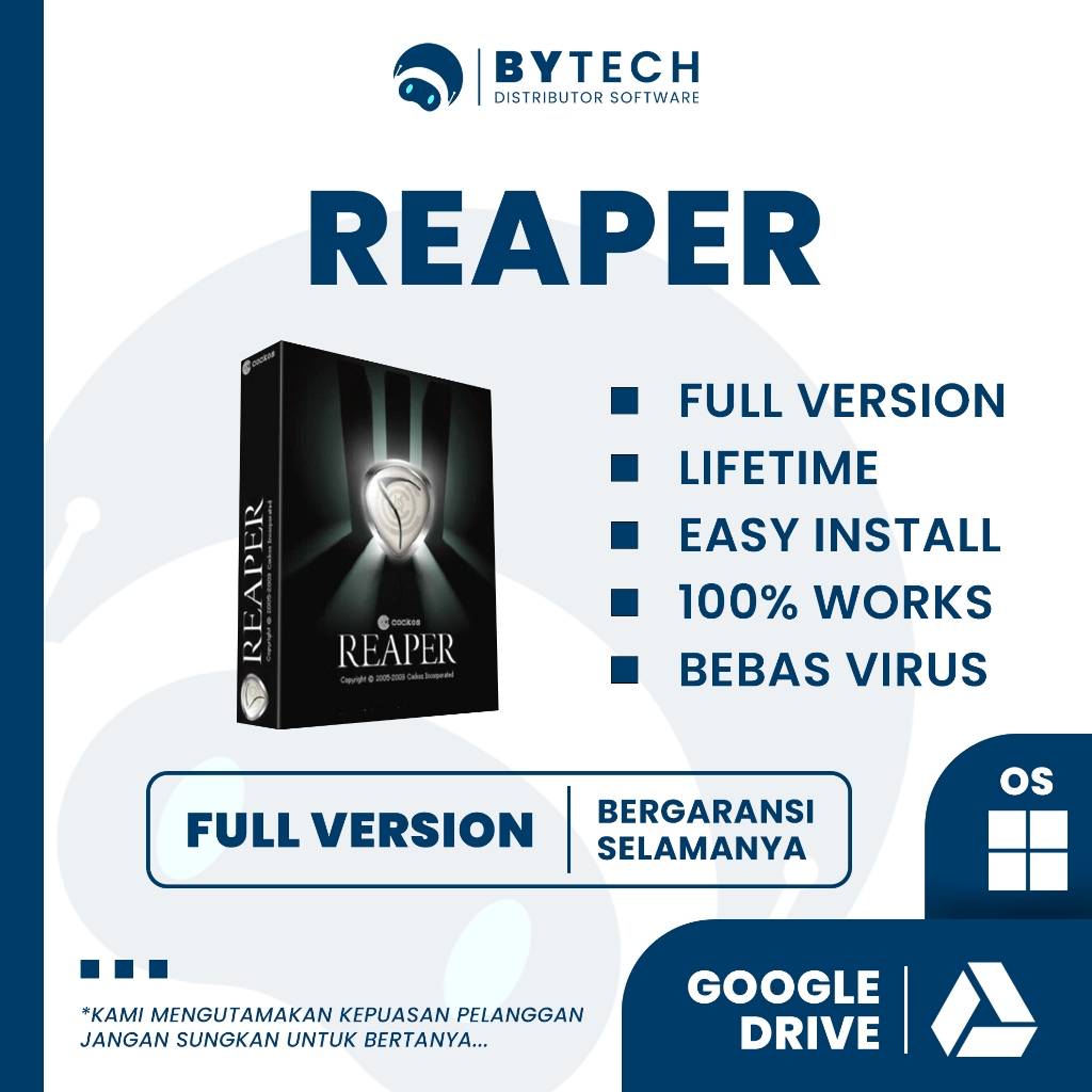 Jual REAPER v7.18 2024 DAW | Windows Digital Audio Workstation | Shopee ...