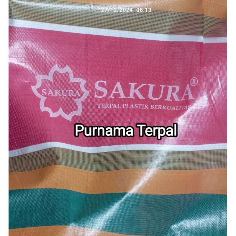 Jual Terpal (A20) Original Sakura Salur Pelangi Terpal Plastik tebal ...
