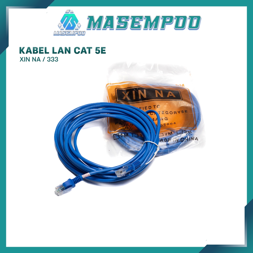 Jual Kabel lan 5 METER Cat5E LAN RJ45 - LAN CABALE - Kabel lan Panjang ...