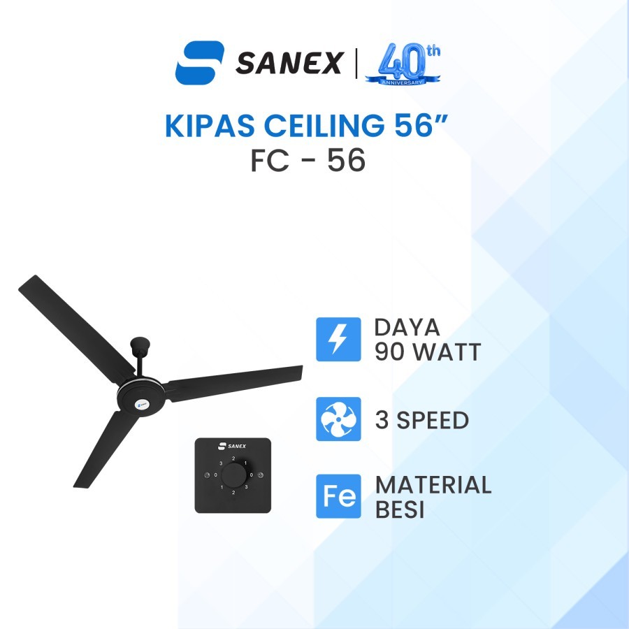 Jual Sanex Kipas Angin Ceiling FC-56 56 Inch" / Kipas Ceiling / Ceiling ...