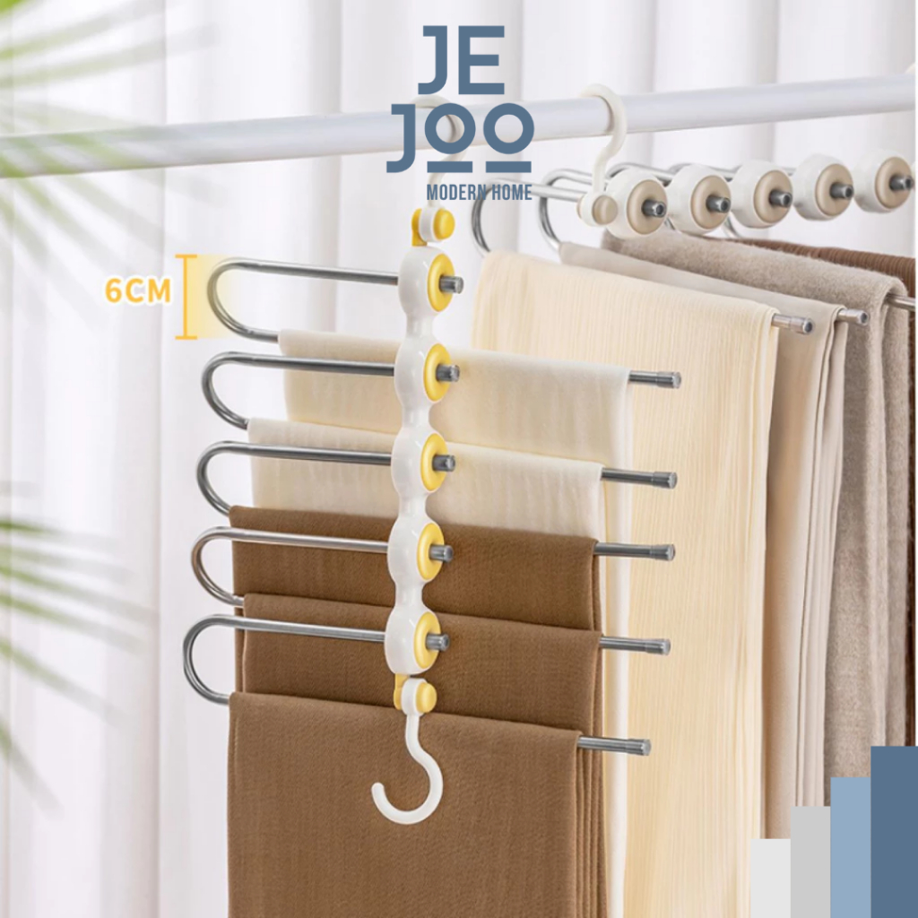 Jual JEJOO - CHAE MOON Gantungan Pintar Baju Stainless Hanger Handuk ...