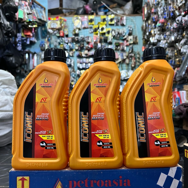 Jual Oli mesin PETRO ICONIC MATIC SAE 20W-40 800 ml oli mesin matic petroasia // oli petroasia ...