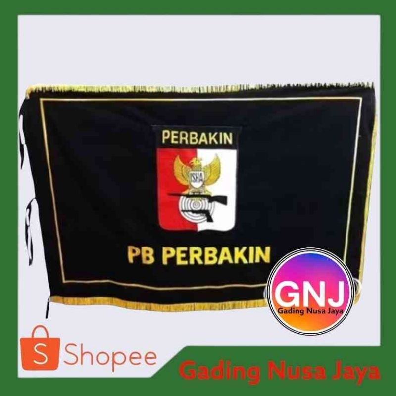 Jual Bendera PERBAKIN Ful Bordir Depan Belakang | Shopee Indonesia