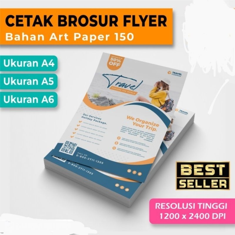 Jual Cetak Brosur | Print Brosur Flyer A5 Murah | 1 Sisi / 2 Sisi | Shopee Indonesia