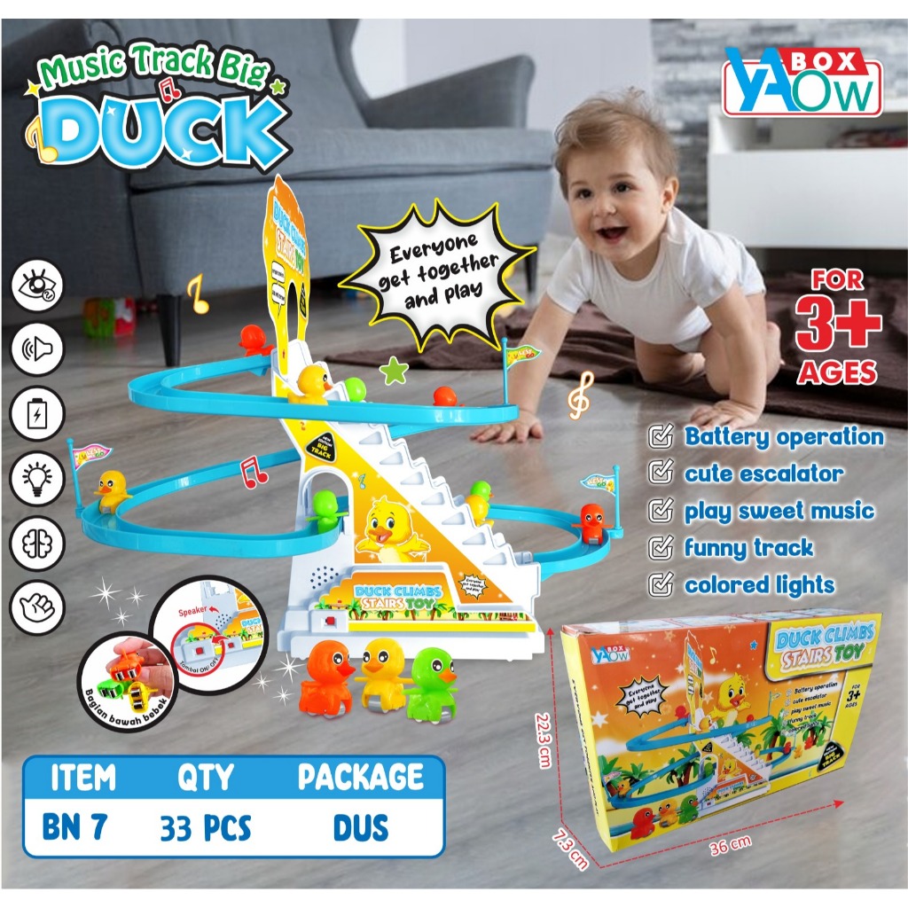 Jual MAINAN ANAK TRACK TANGGA JUMBO BEBEK ISI 9 / MAINAN ANAK EDUKASI ...