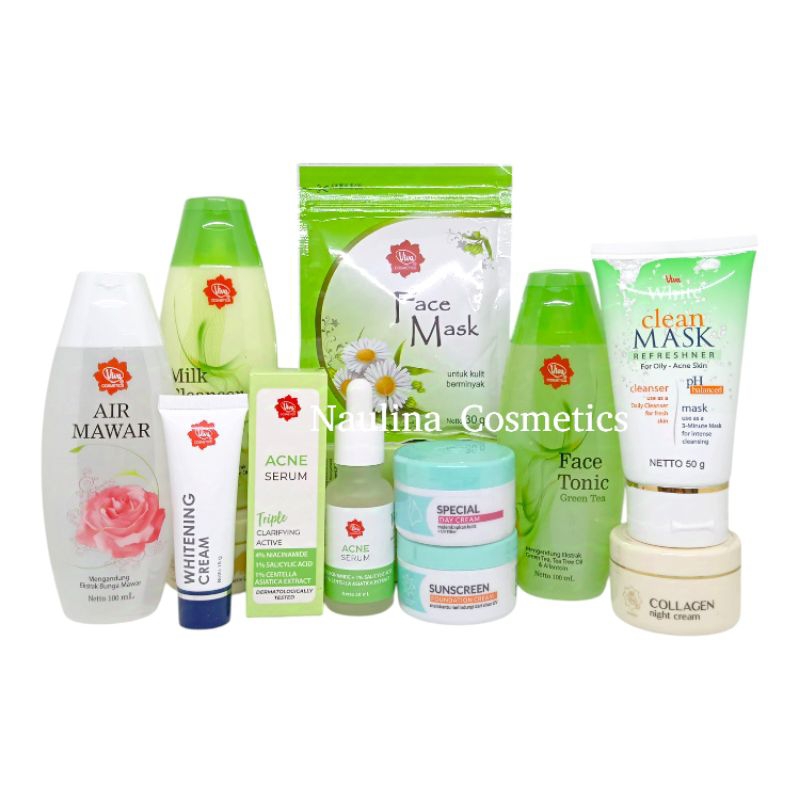 Jual Paket Viva Cosmetics Lengkap Skincare Untuk Kulit Berjerawat/Semua ...