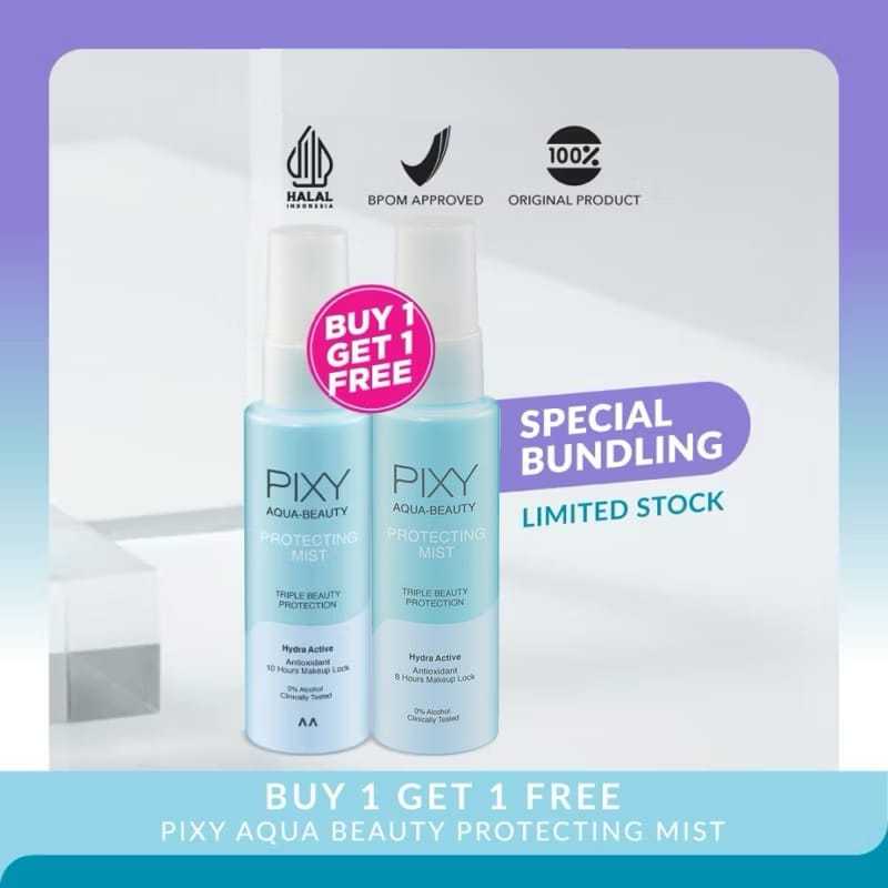 Jual [SPECIAL PACKAGE - BUY 1 GET 1] PIXY AQUA PROTECTING MIST 60ml ...