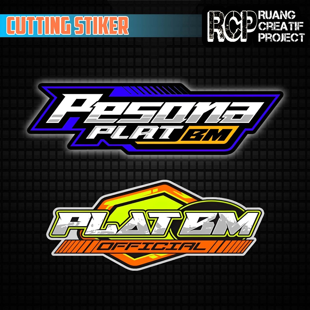 Jual CUTTING STIKER PLAT BM / PESONA PLAT BM / STIKER PRINTING CUTTING ...