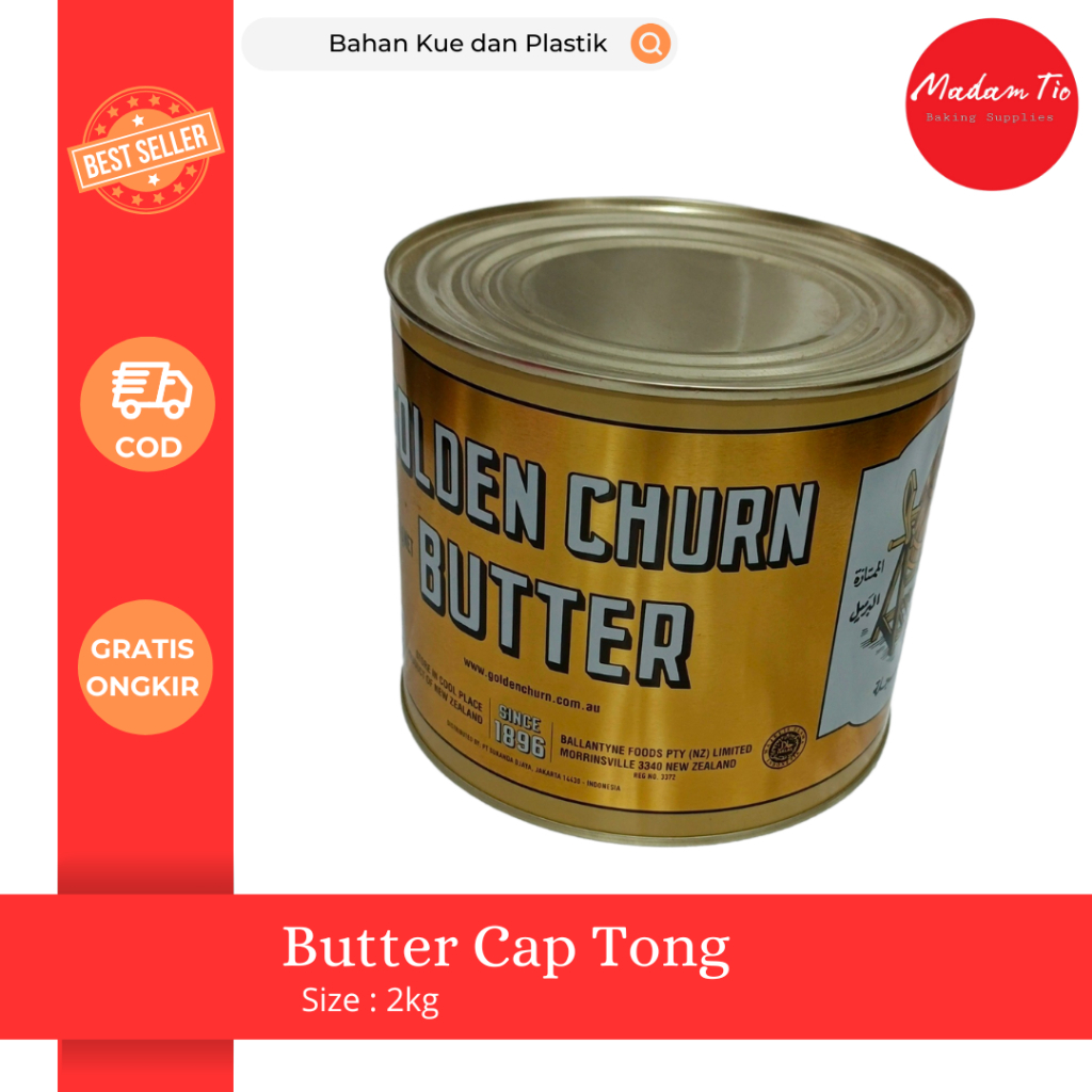 Jual Butter Cap Tong Kaleng 2kg 1pcs | Shopee Indonesia