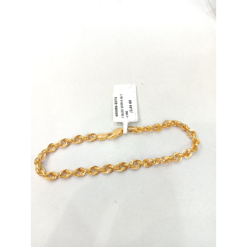 Jual Gelang Rantai Korea Bulat 16K | Shopee Indonesia