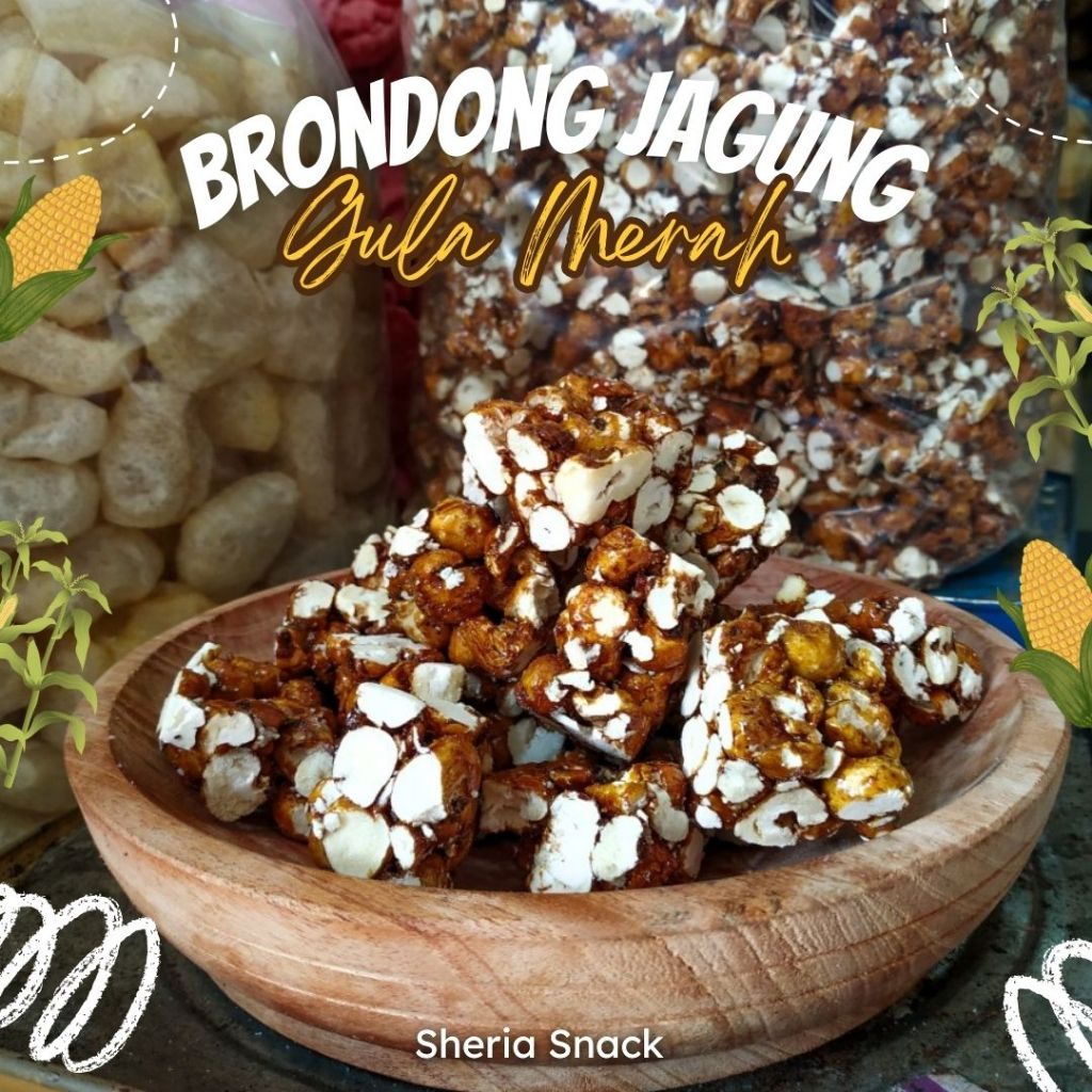 Jual Brondong Jagung Gula Merah - Manis dan Renyah - Snack Halal ...