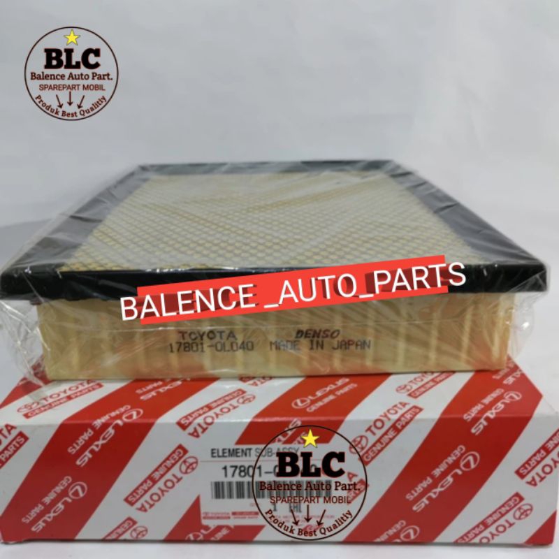 Jual FILTER UDARA /AIR FILTER TOYOTA INNOVA REBORN,HILUX REVO (17801 ...