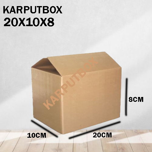 Jual Kardus Packing Ukuran 20x10x8 Polos Box Cogurated tebal kuat ...