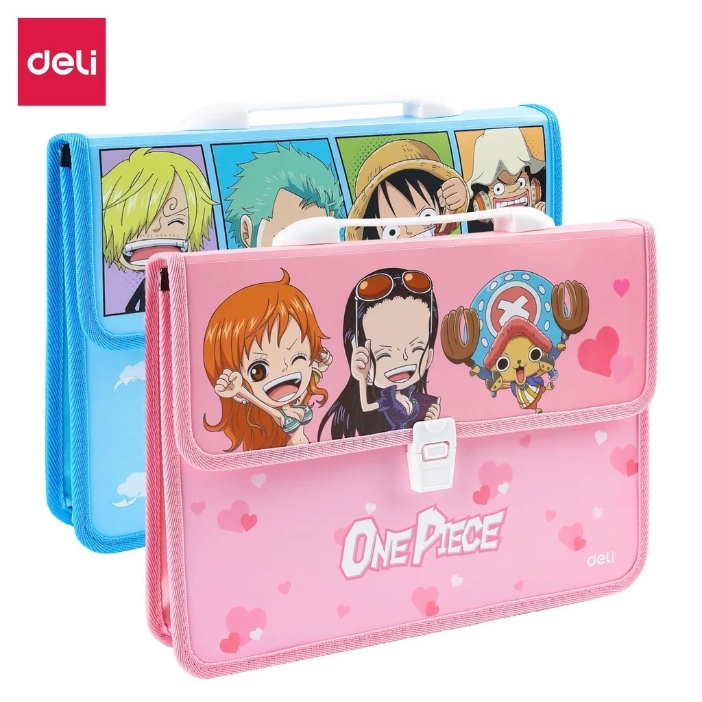 Jual Deli One Piece School Briefcase / Tas Dokumen A4 Lucu Kartun One ...