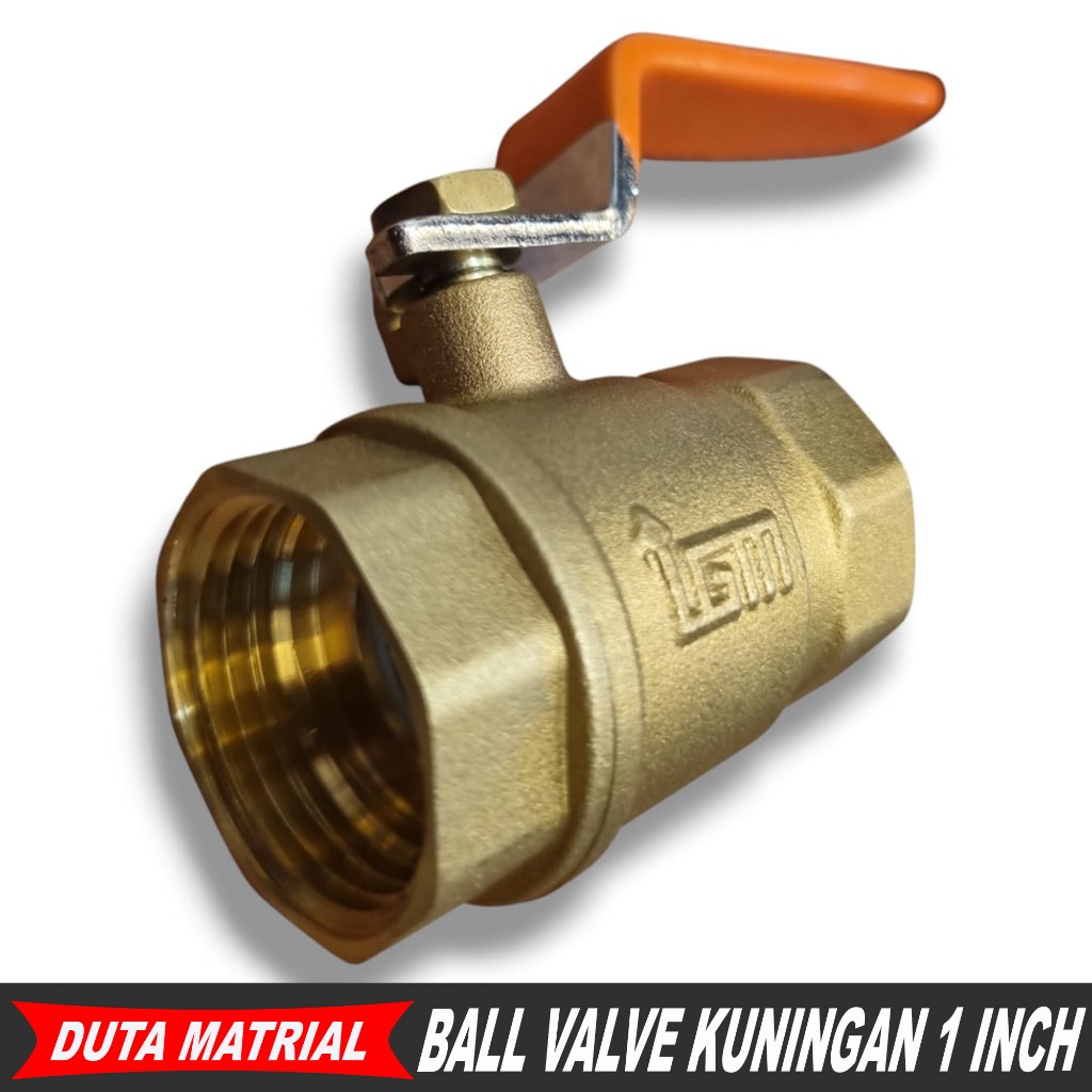 Jual IGM Ball Valve Kuningan 1 inch Ballvalve 1" Stop Kran Air Kuningan | Shopee Indonesia