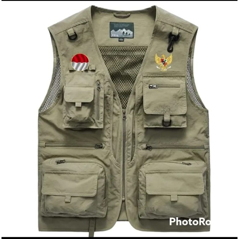Jual Rompi Tactical pria outdor rompi lapangan rompi kantoran | Shopee ...