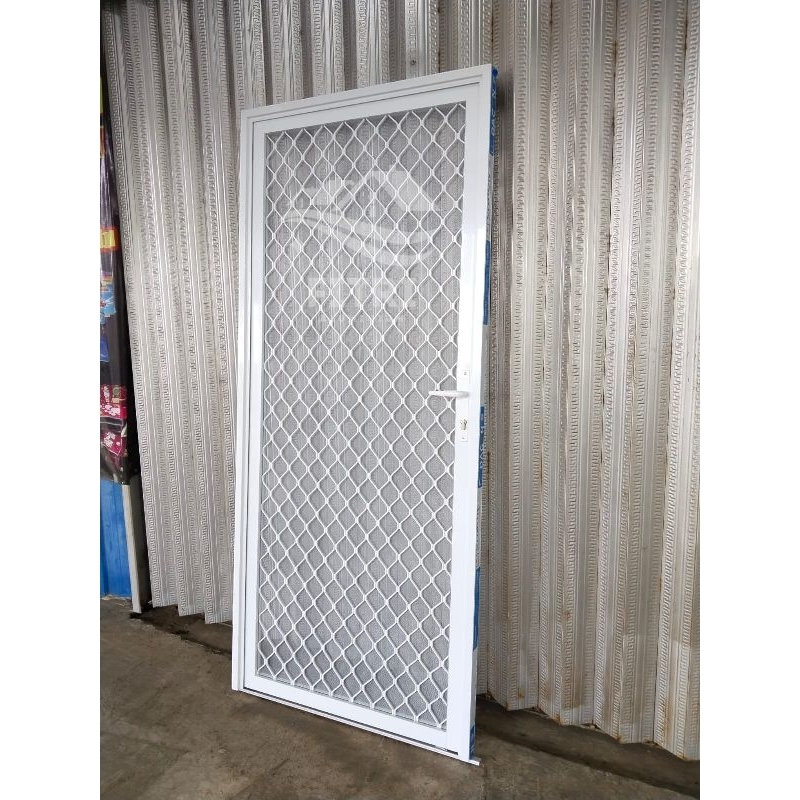 Jual Pintu Expanda Kawat Nyamuk Aluminium Sudah 1 Set Komplit Bisa ...