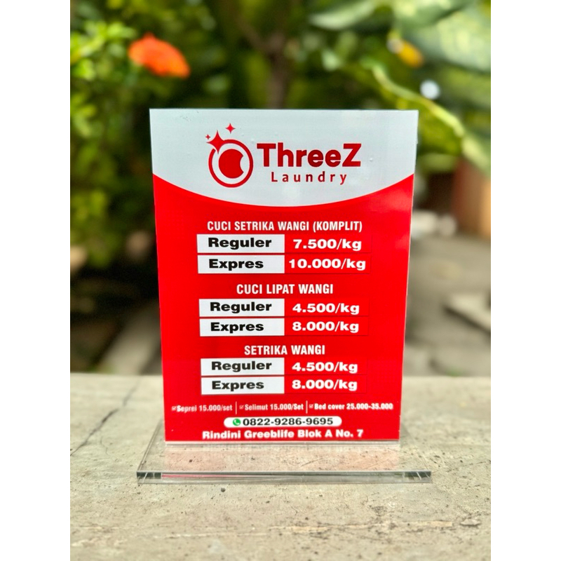 Jual BISA CUSTOM HARGA / TARIF AKRILIK MEJA BIAYA LAYANAN LAUNDRY ...