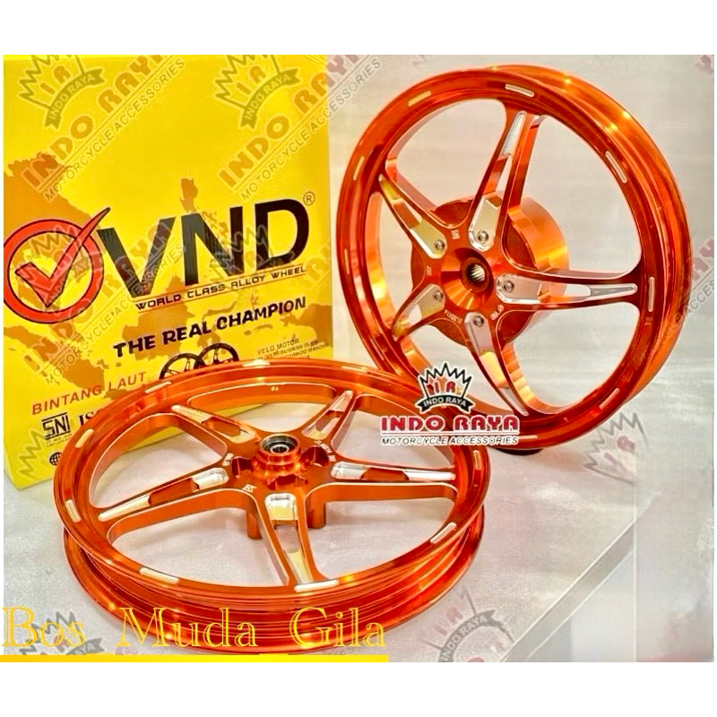 Jual VELG VND BINTANG LAUT R14 for MIO SPORTY/MIO M3/BEAT/SCOOPY/VARIO 110/125/150 UK 1.60X14/1 ...