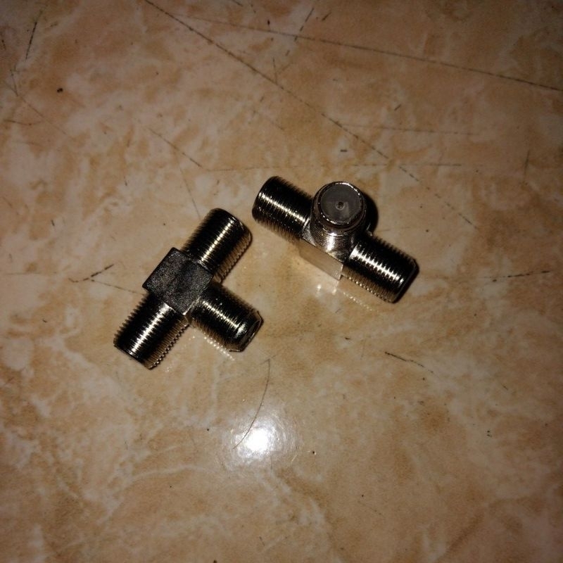 Jual Jack T TV Drat Besi / T F Conector / Konektor T Drat F Sambungan ...