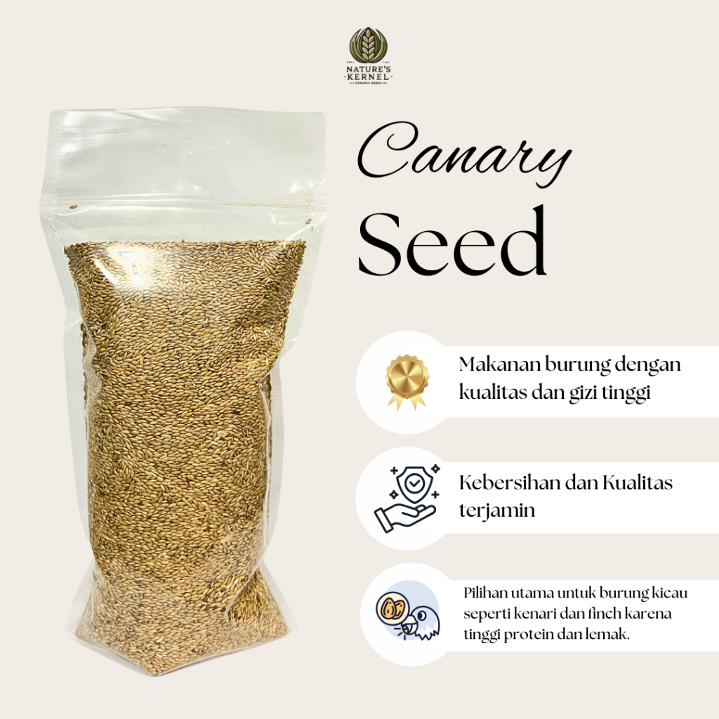 Jual Nature's Kernel - Biji Kenari/Canary Seed - 1kg | Shopee Indonesia