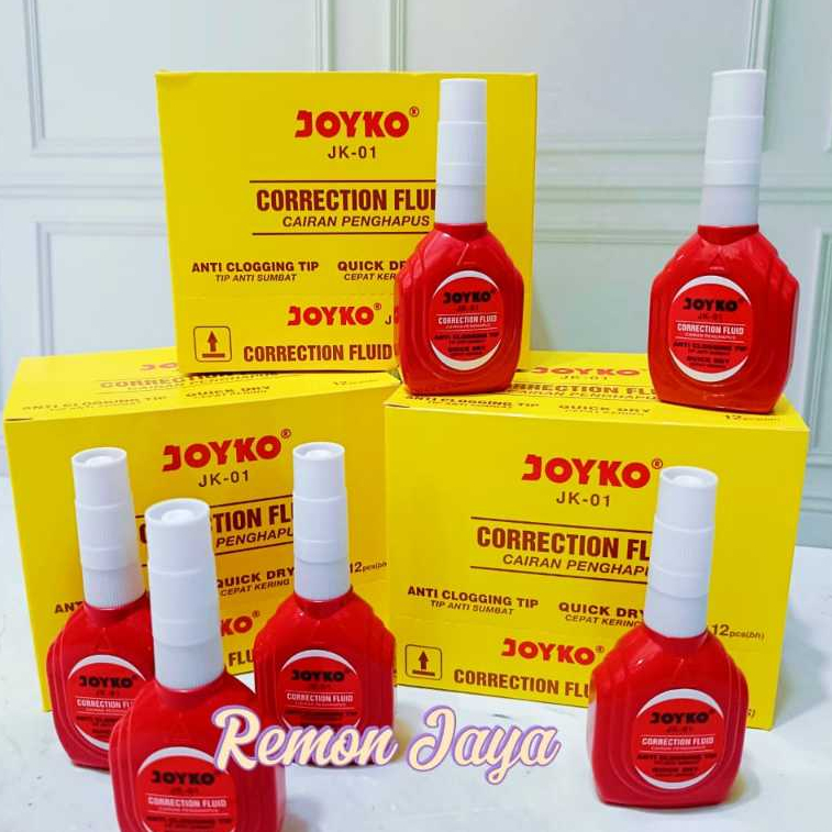 Jual TIP EX JOYKO / TIP EX CAIR JOYKO JK-01- (1 PAK ISI 12 PCS ...