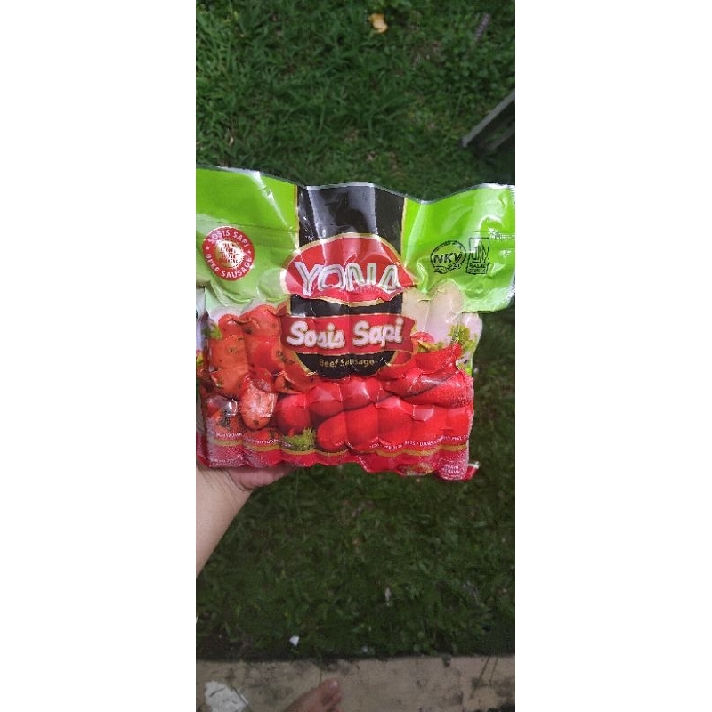 Jual yona sosis sapi cocktail merah 450gr | Shopee Indonesia