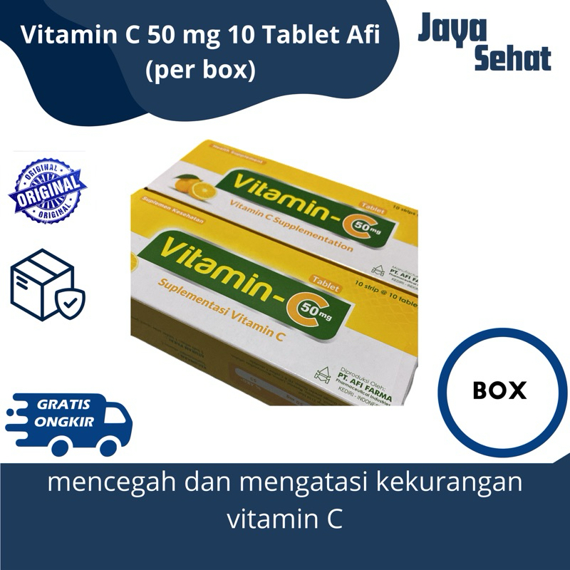 Jual Vitamin C Tablet 50 Mg Terlengkap & Harga Terbaru Juni 2026 ...