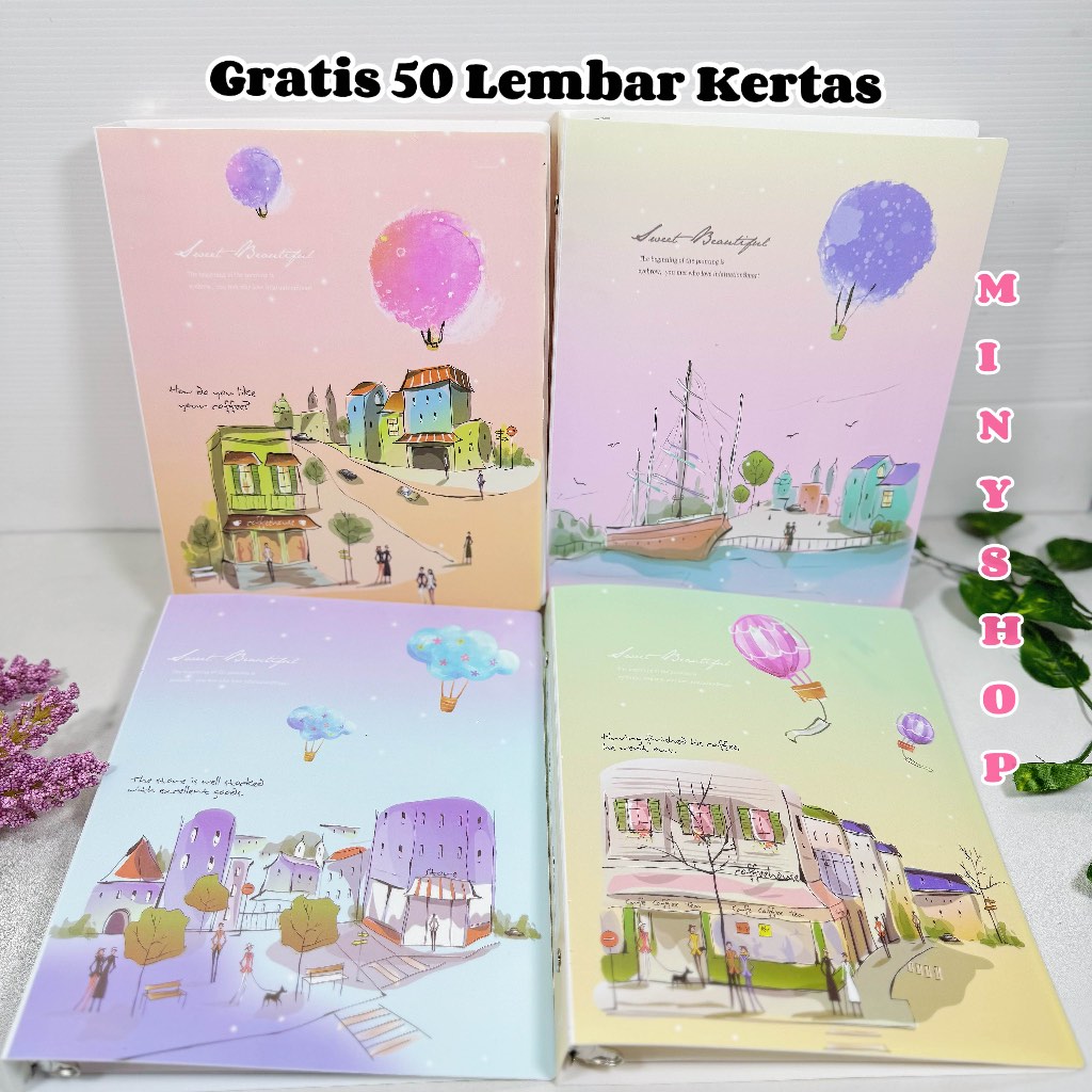 Jual Binder Note Notebook A5 20 Ring Buku Binder Kuliah Sekolah Warna ...
