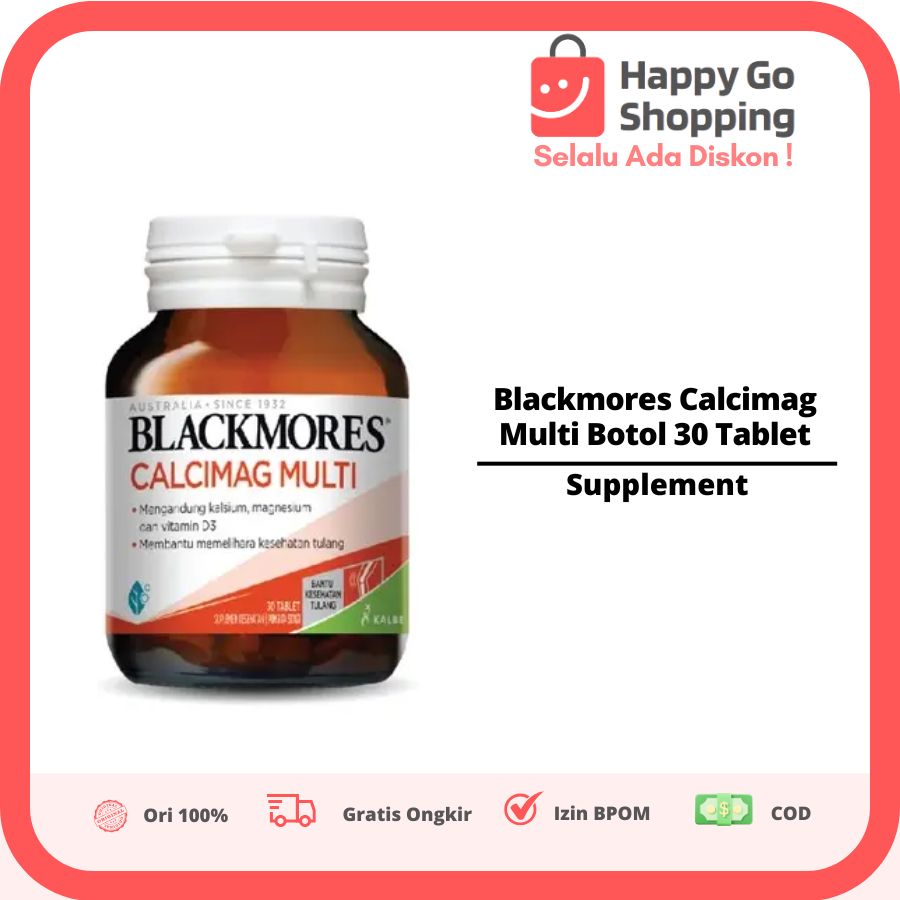 Jual Blackmores Calcimag Multi Botol 30 Tablet | Shopee Indonesia