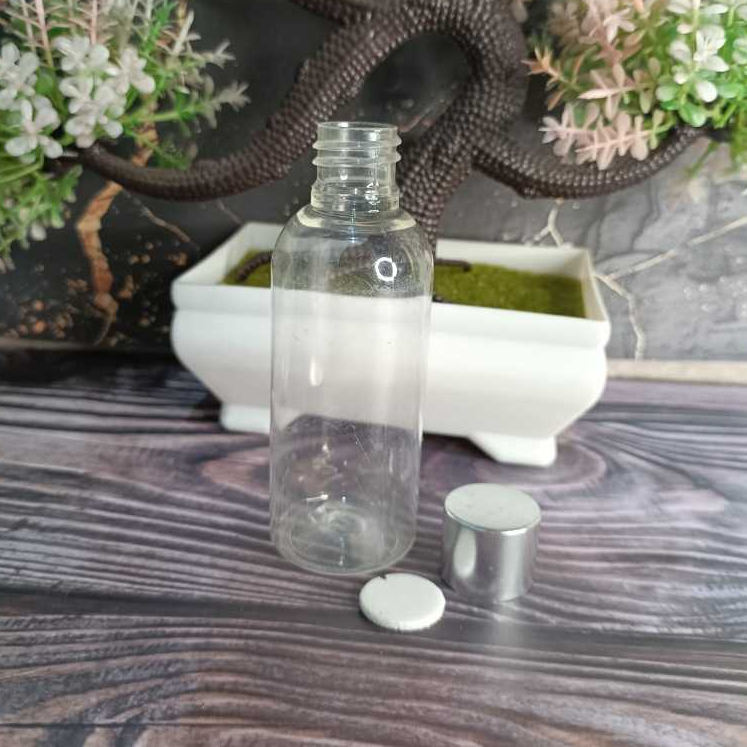 Jual Botol Kemasan Praktis Body Lotion 60ml Ulir N18 Silver Natural ...