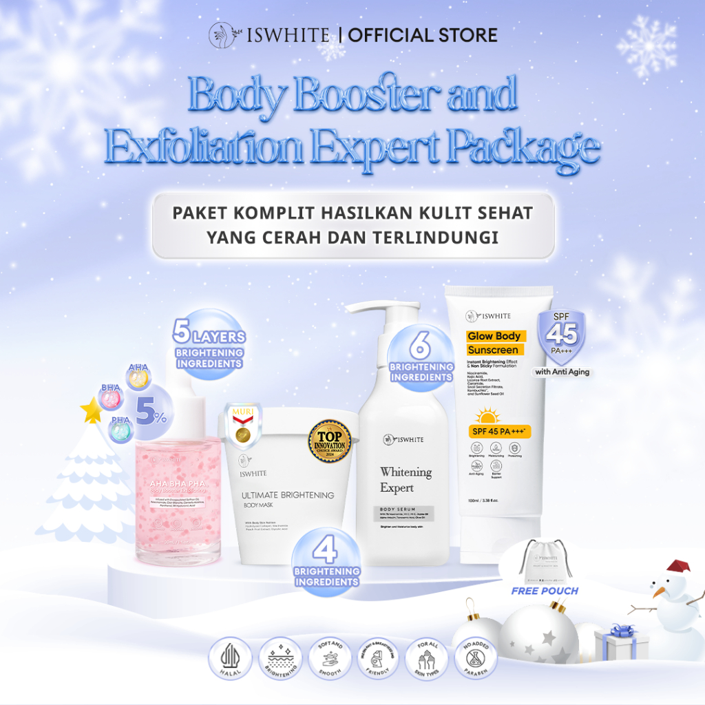 Jual ISWHITE Body Booster and Exfoliation Expert Package | Paket ...