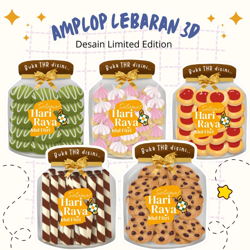 Jual (10pcs) Amplop Lebaran Toples Kuker 3d Viral/Amplop Lebaran ...