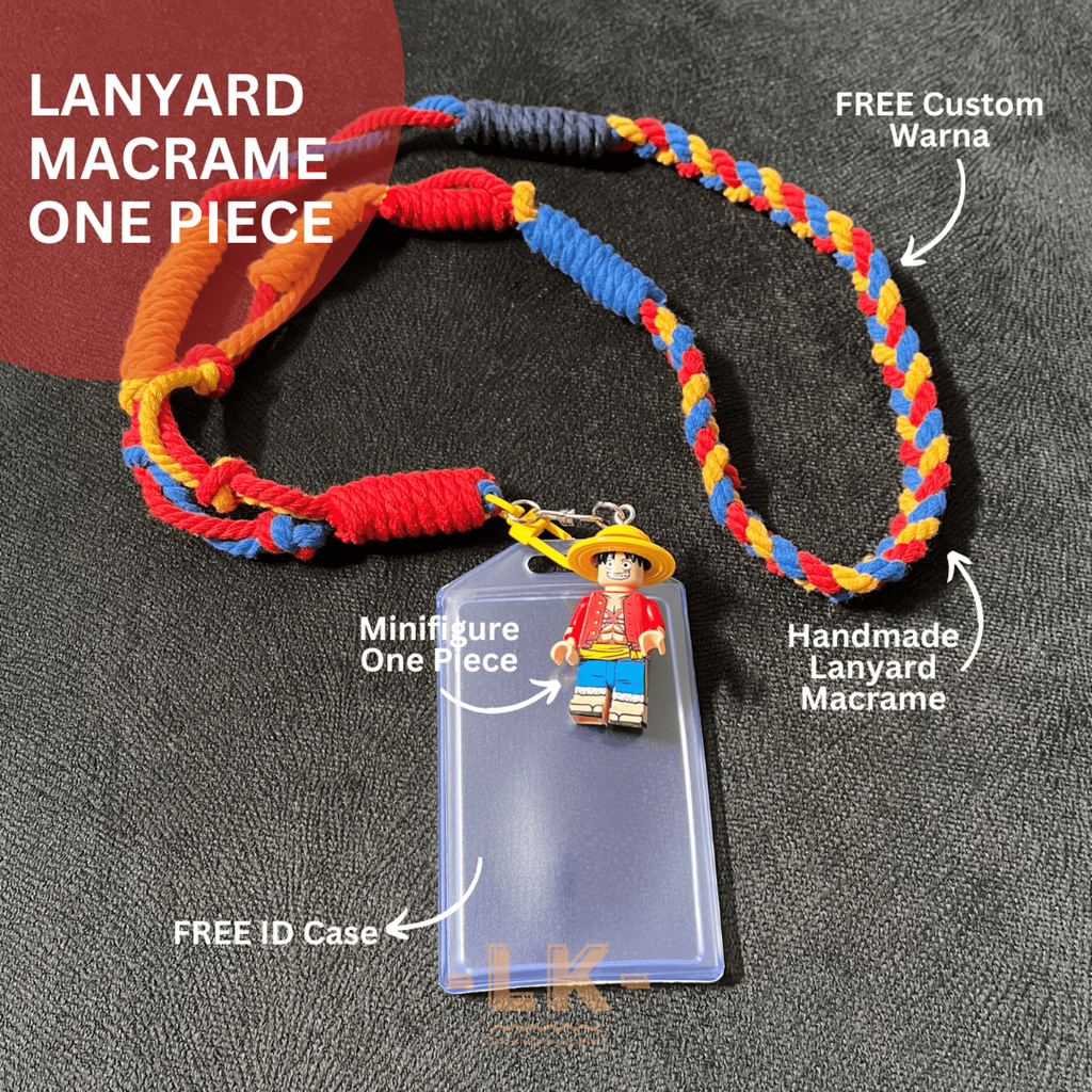 Jual One Piece Lanyard Macrame Minifigure (Id Card/ Name Tag/ Card ...