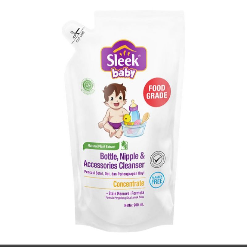 Jual SLEEK BABY SABUN PENCUCI BOTOL & DOT BAYI REFILL 900ML | Shopee ...