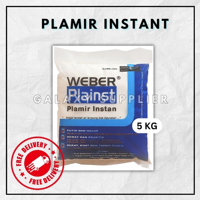 Jual WEBER PLAMIR INSTANT PUTIH 5 KG READY STOCK TERMURAH | Shopee ...