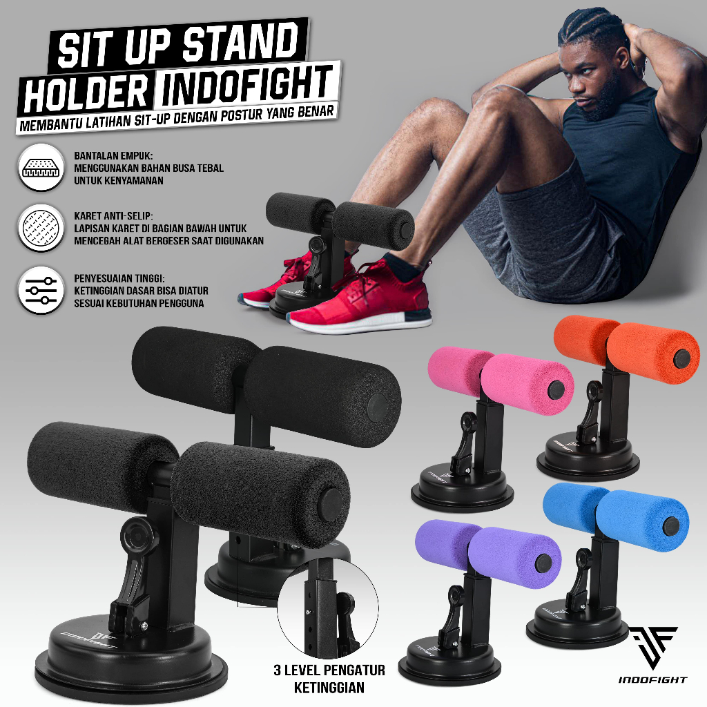Jual Sit Up Stand Indofight Alat Olahraga Rumah Alat Sit Up Holer Situp ...
