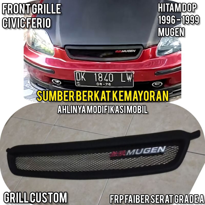 Jual Grill Ferio 96 - 98 mugen sporty Gril Civic Ferio 1996 1997 1998 ...