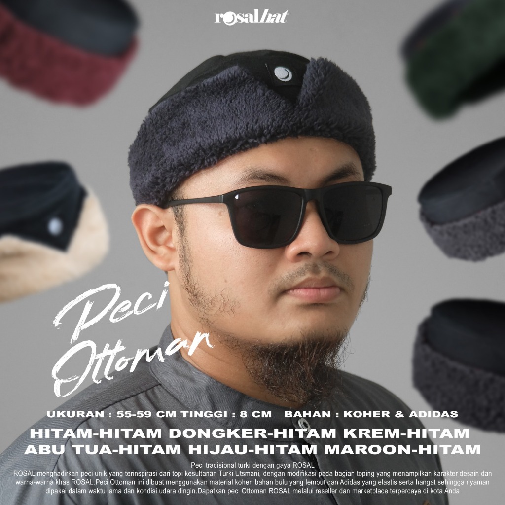 Jual Peci Bulu Ottoman Rosal | Peci India | Peci Tradisional Turki ...