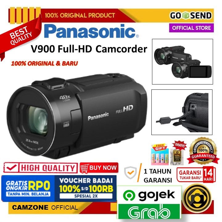 Jual Panasonic V900 Full-HD Camcorder Handycam Panasonic HC-V900 V 900 Garansi Resmi | Shopee ...