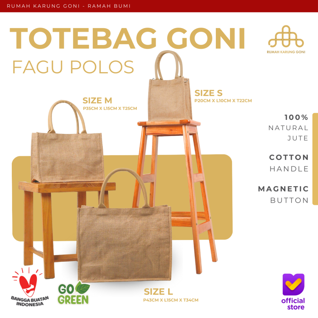 Jual Tas Totebag Full Goni - FAGU GONI - Tas Belanja Ramah Lingkungan ...