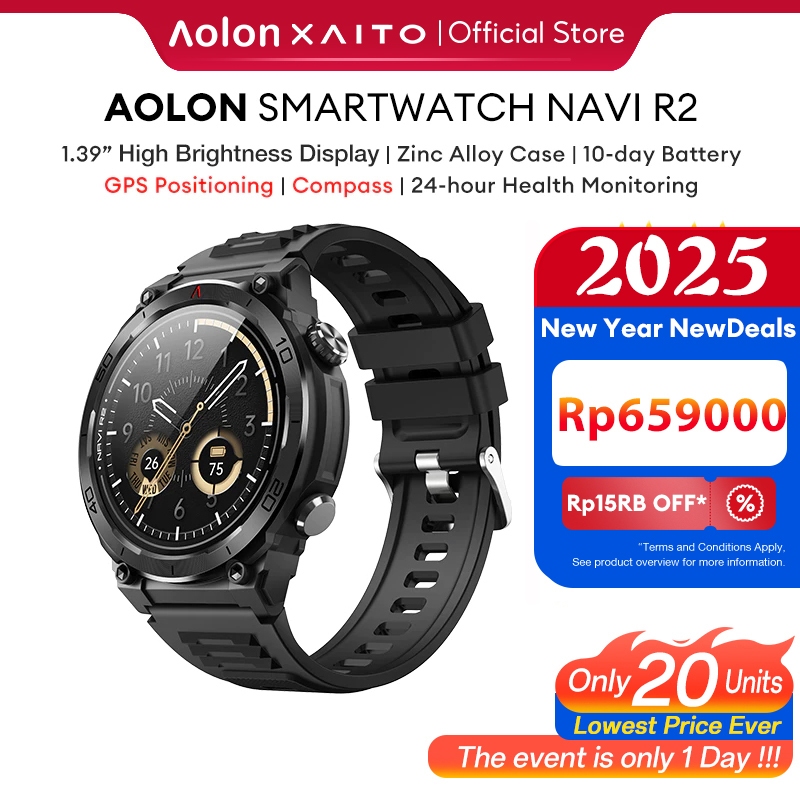 Jual Aolon Navi R2 Smart Watch GPS Tracking Map Bluetooth Call SOS IP68 ...