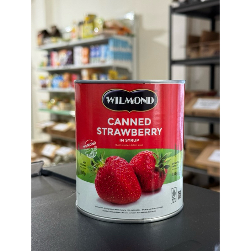 Jual WILMOND Canned Strawberry in syrup / buah kaleng strawberry 825gr ...